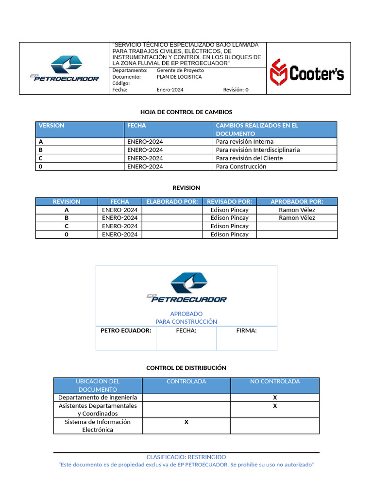 Plan de Logistica | PDF Plan de Logistica | PDF