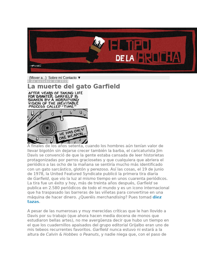 The Garfield's Last Comic | PDF