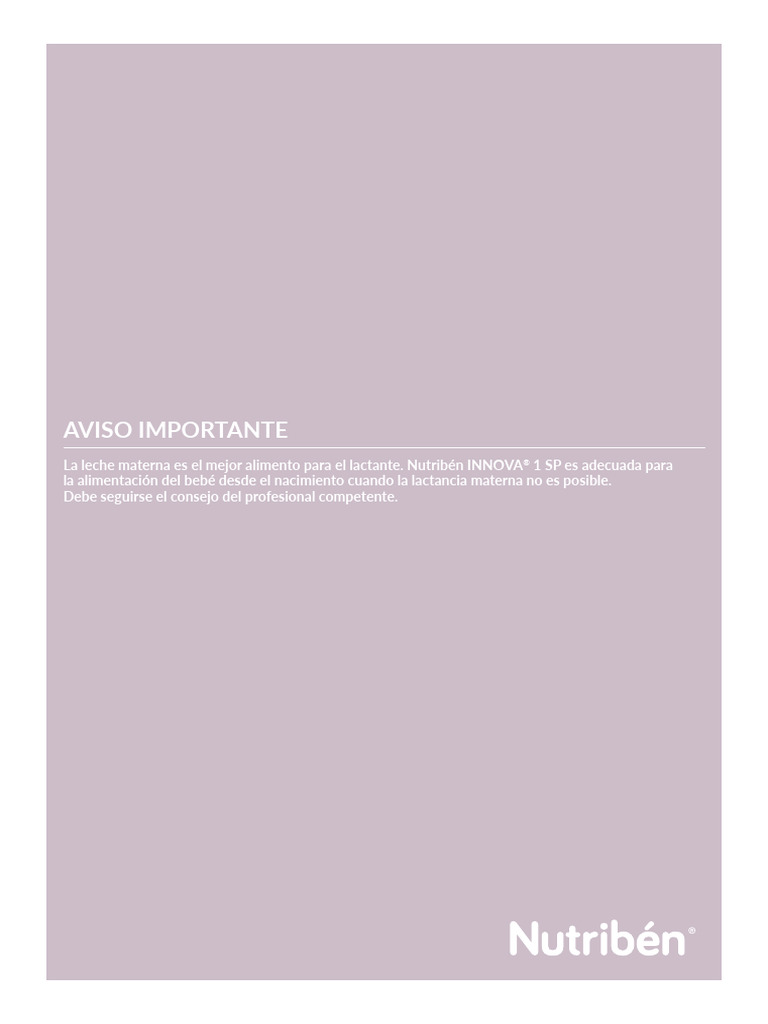 Nutriben Innova 1 | PDF