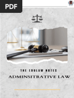 Administrative Law Notes KSLU Grand Final | PDF