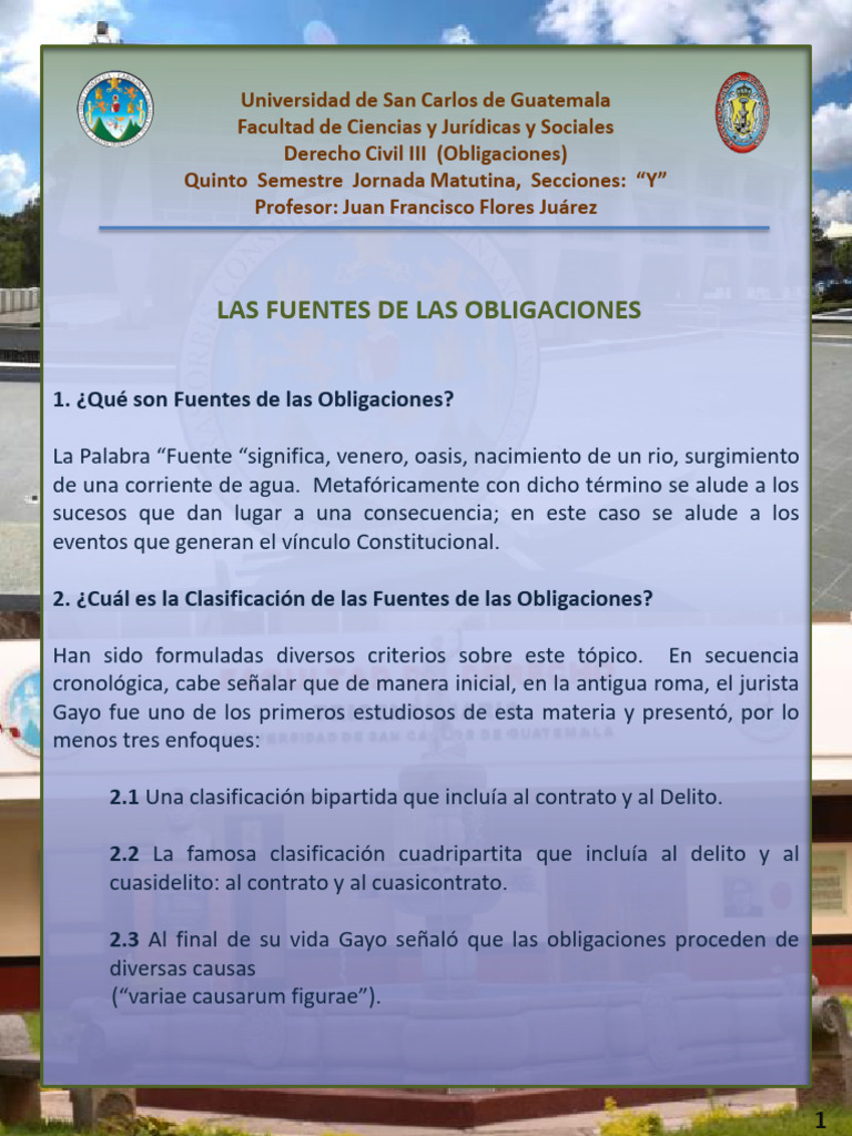 Fuentes de Las Obligaciones DCIII Clase No. 9 | PDF