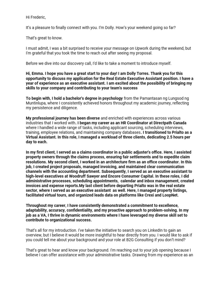 Script For Discovery Call | PDF