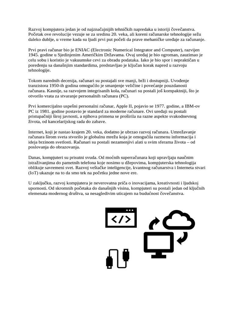 Razvoj Racunara | PDF