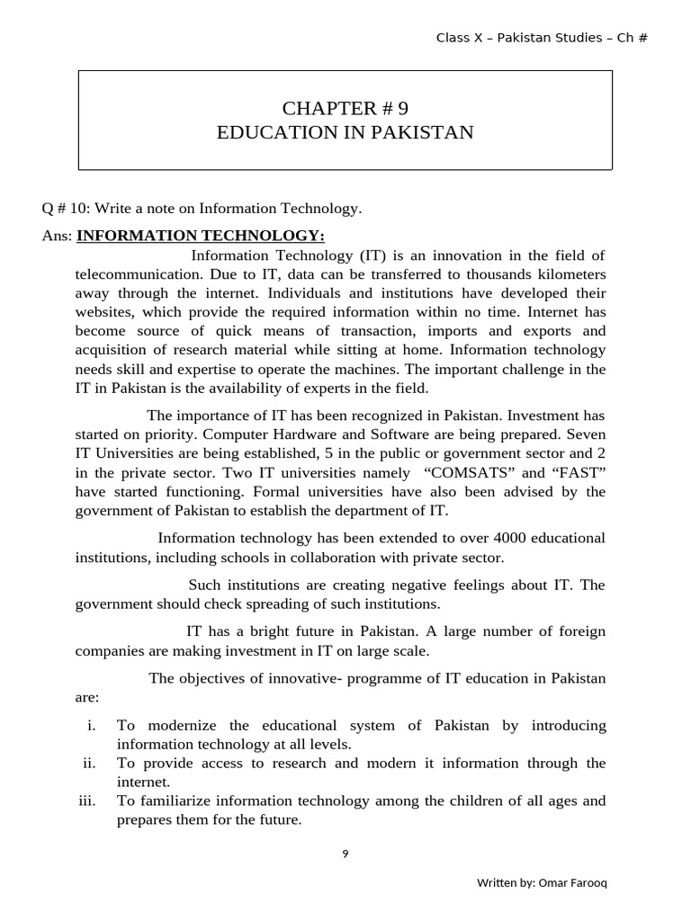 CH # 9 Question # 10 PST | PDF