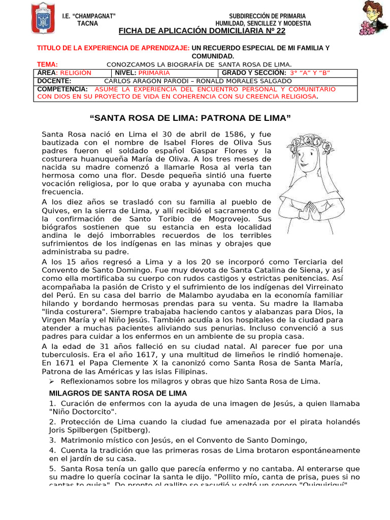 Santa Rosa de Lima | PDF
