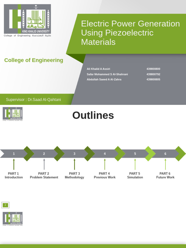 Electric Power Generation Using Piezoelectric Materials | PDF ...