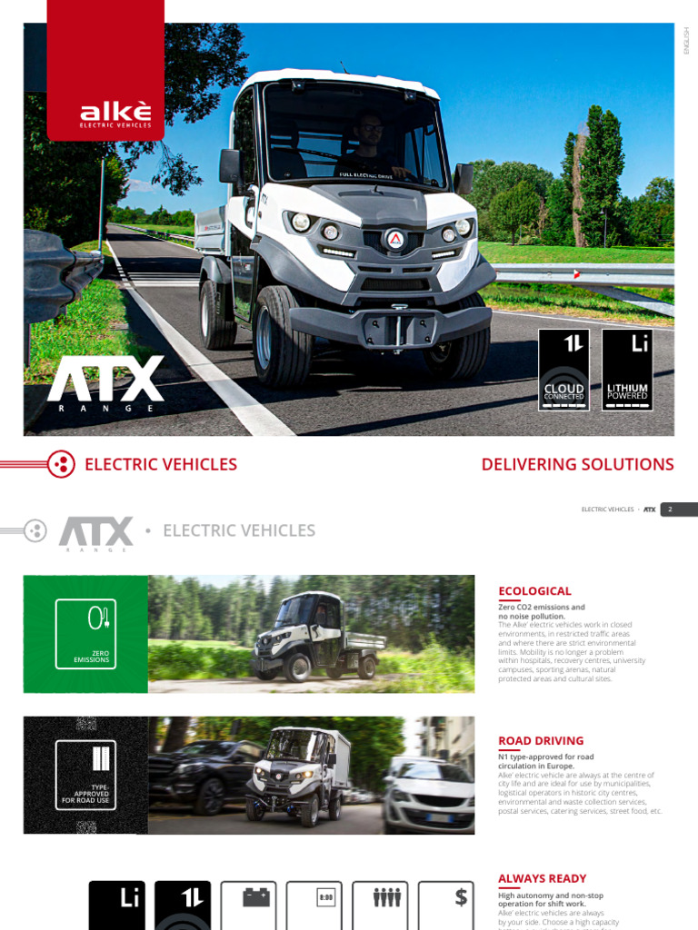 Alke Atx Electric Vehicles Catalog Eng | PDF