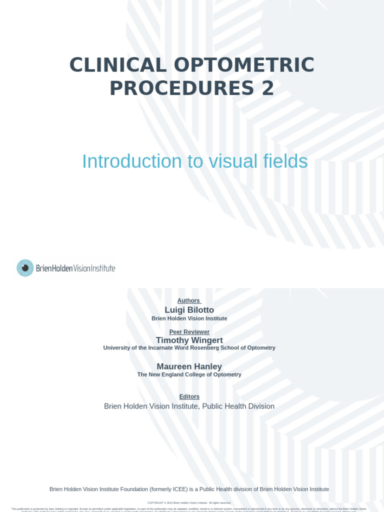 05 Introduction To Visual Fields | PDF 05 Introduction To Visual Fields | PDF