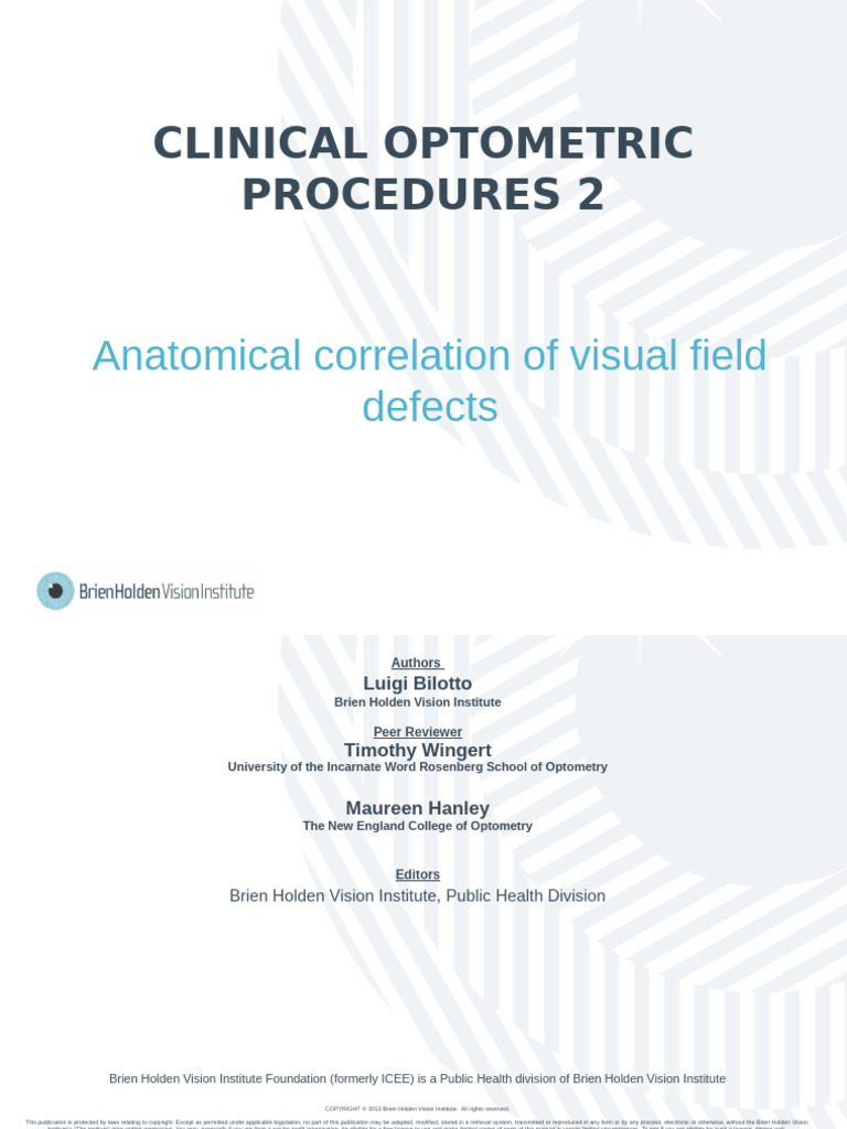 09 Anatomical Correlation of Visual Field Defects | PDF