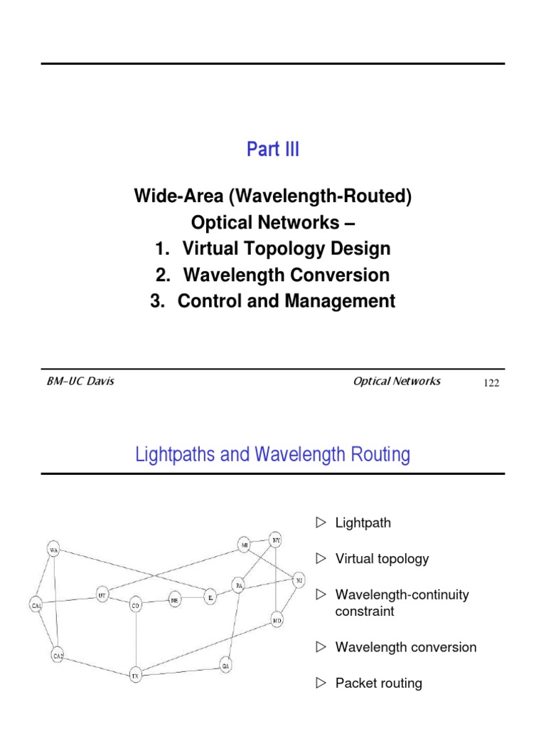 Wide-Area (Wavelength-Routed) Optical Networks - 1. Virtual Topology ...