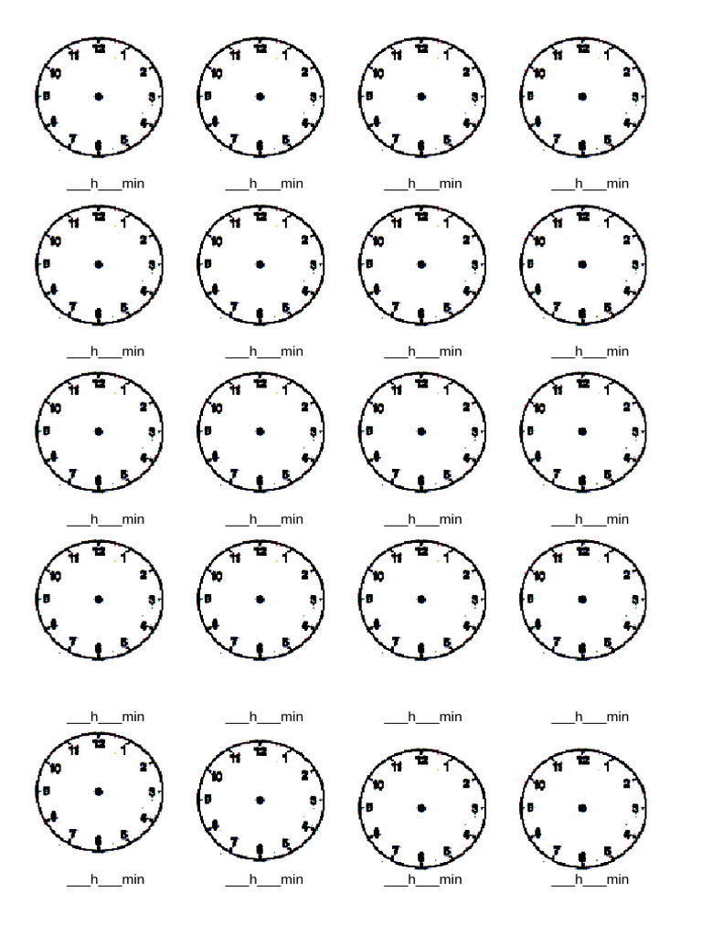 FDE 04 Feuille Horloge Vide Eval | PDF