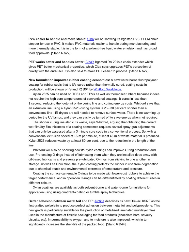 PVC Easier To Handle and More Stable | PDF