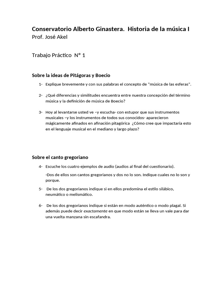 Ale Buffet - TP 1 Ginastera | PDF