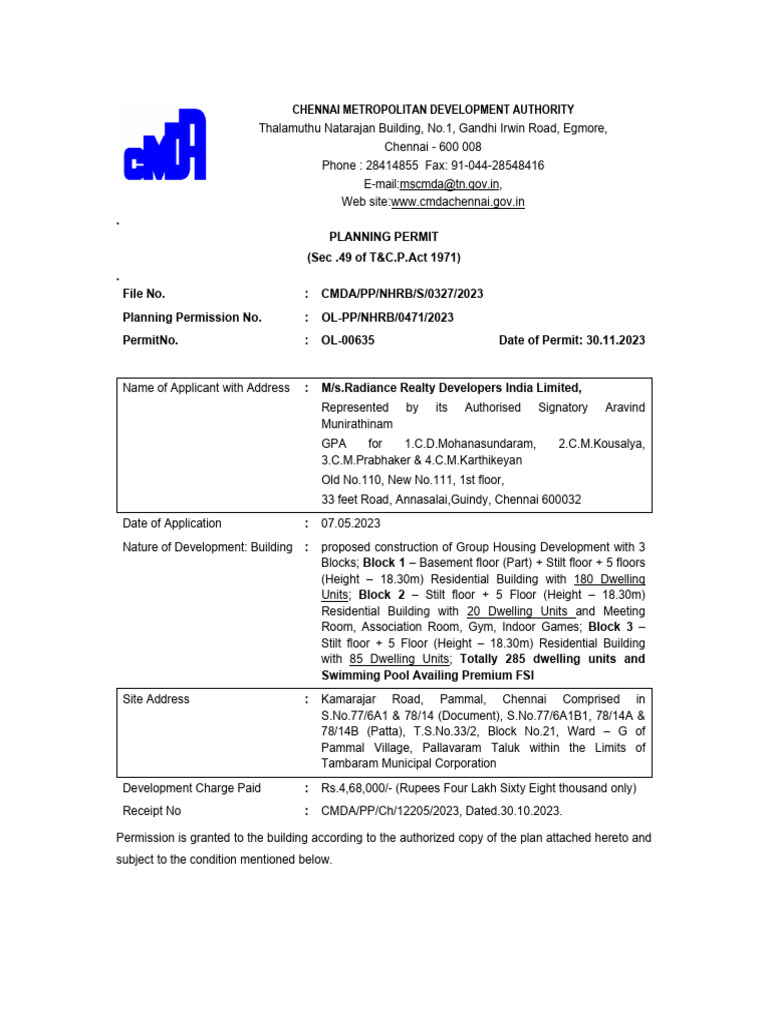 Plan Permit | PDF
