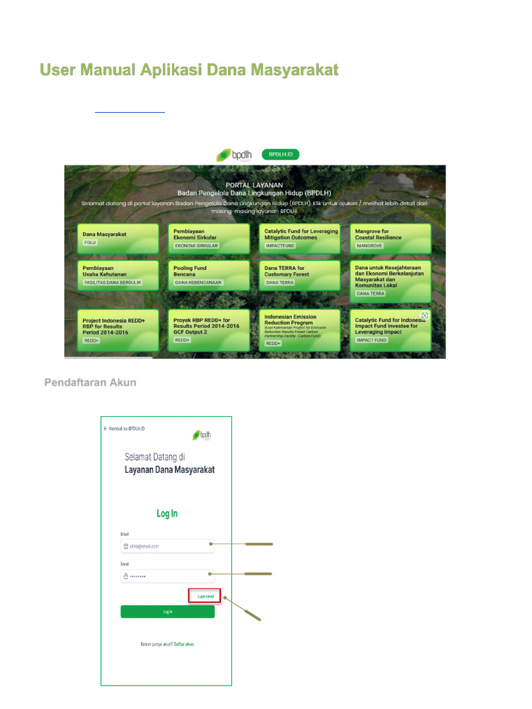 Draft 3-User Guide Aplikasi Dana Masyarakat.55ae43a254938ab49561 | PDF