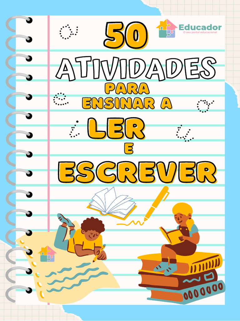 Caderno Com 50 Atividades para Ensinar A Ler e Escrever | PDF