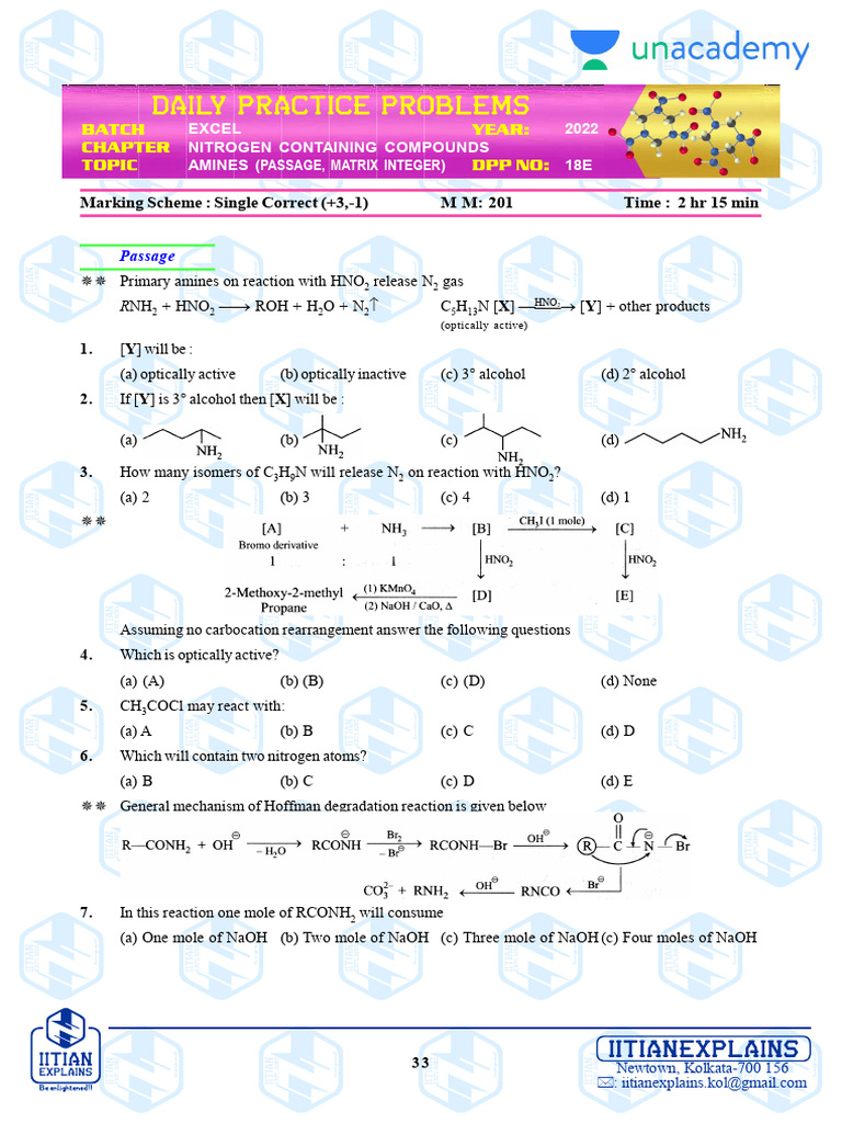 13 DPP 18e Amines Para+Col+Int | PDF