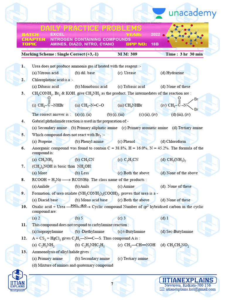 13 DPP 18b Amine Excel | PDF