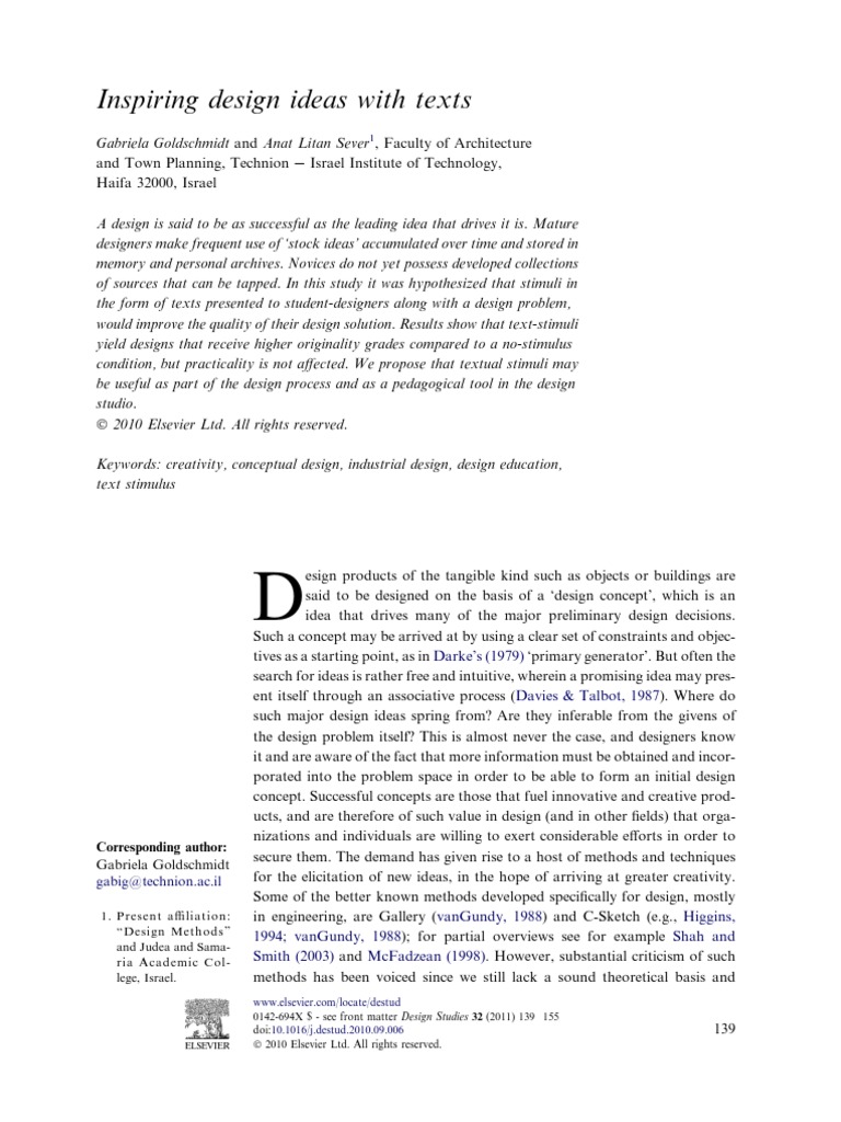 Inspiring Design Ideas With Texts | PDF | Creativity | Concept