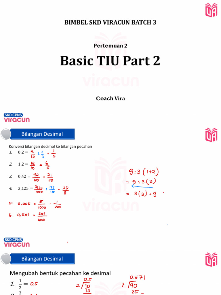 Pertemuan 2 - Basic TIU 2 Oret | PDF