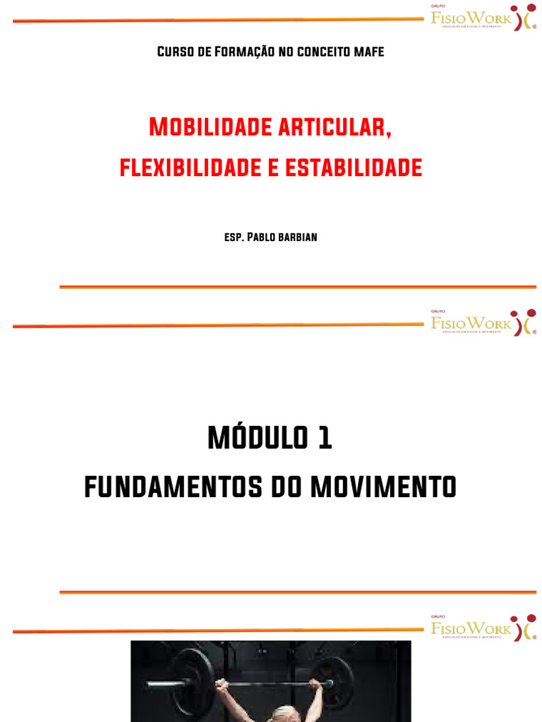 Curso Mobilidade Flexibilidade e Estabilidade | PDF