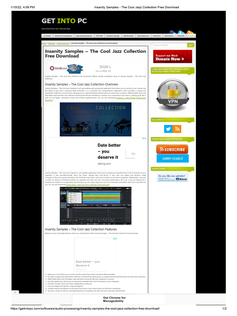 Insanity Samples - The Cool Jazz Collection | PDF