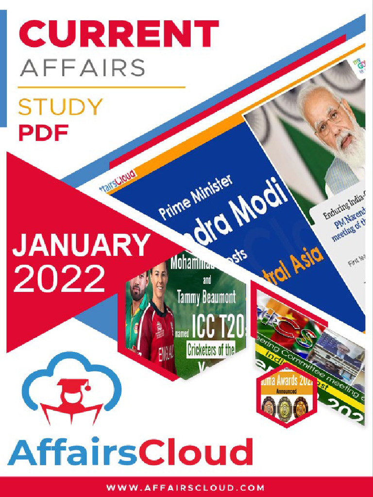 Current Affairs English Study PDF - January 2022 Version-2 by ...