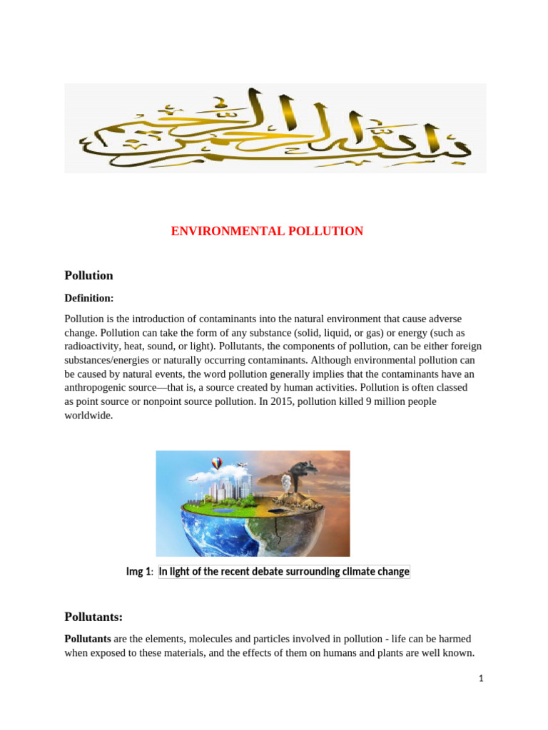 Environmental Pollution | PDF