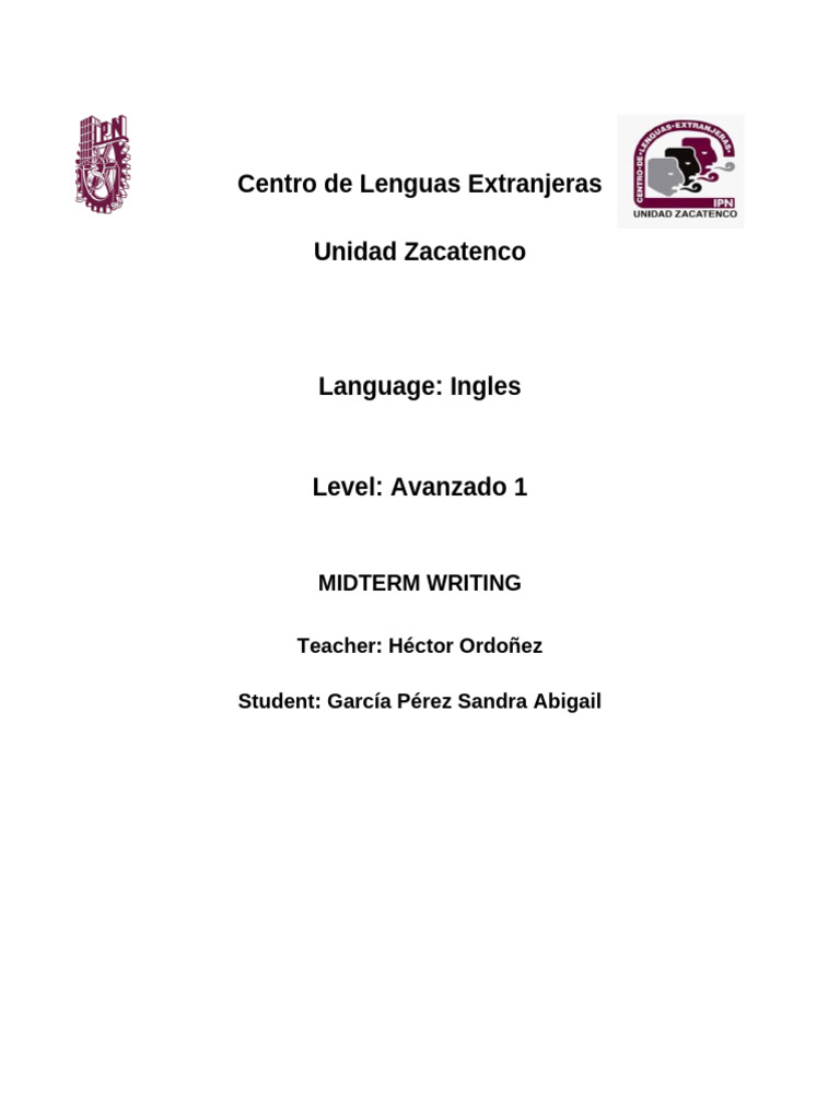 MIDTERM Writing | PDF