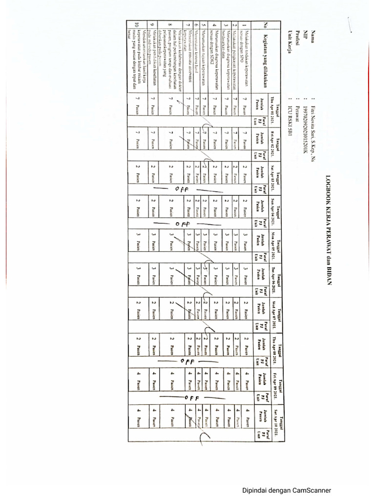 Logbook Novita Sari | PDF