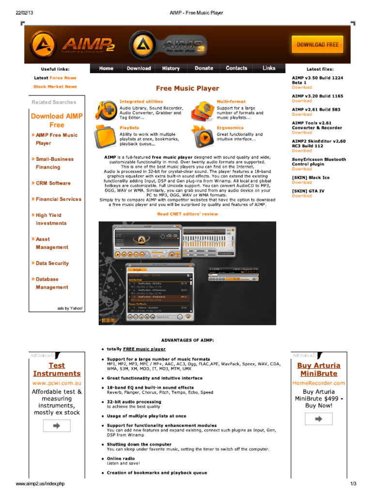 AIMP - Free Music Player | PDF