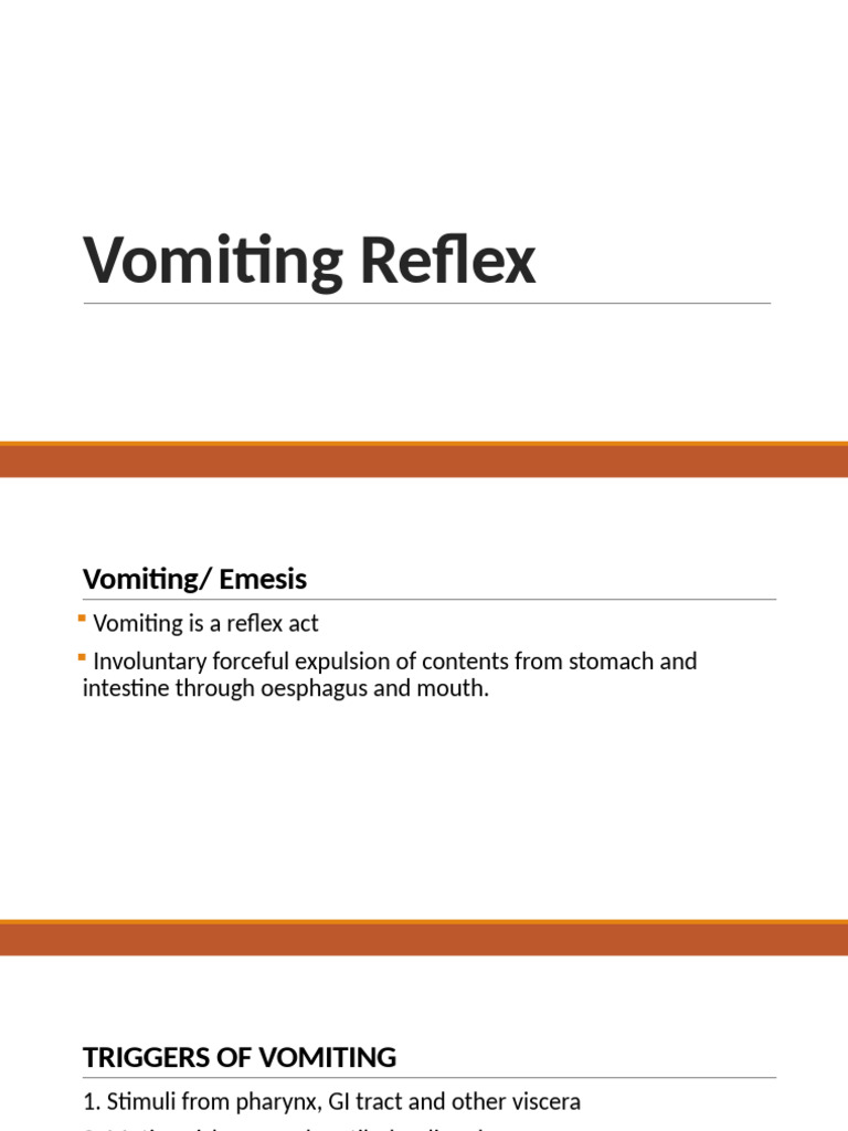 Vomiting Reflex 2024 | PDF