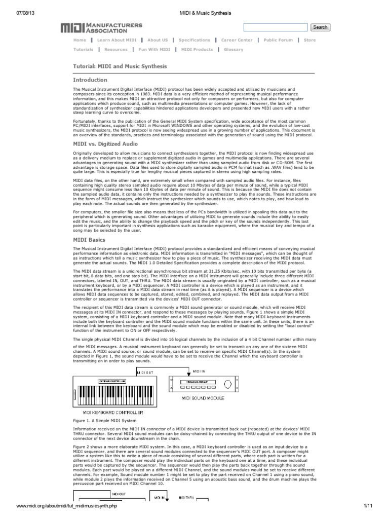 Midi And Music Synthesis Pdf 
