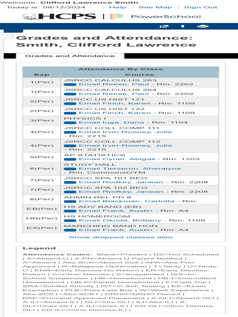 Grades and Attendance | PDF
