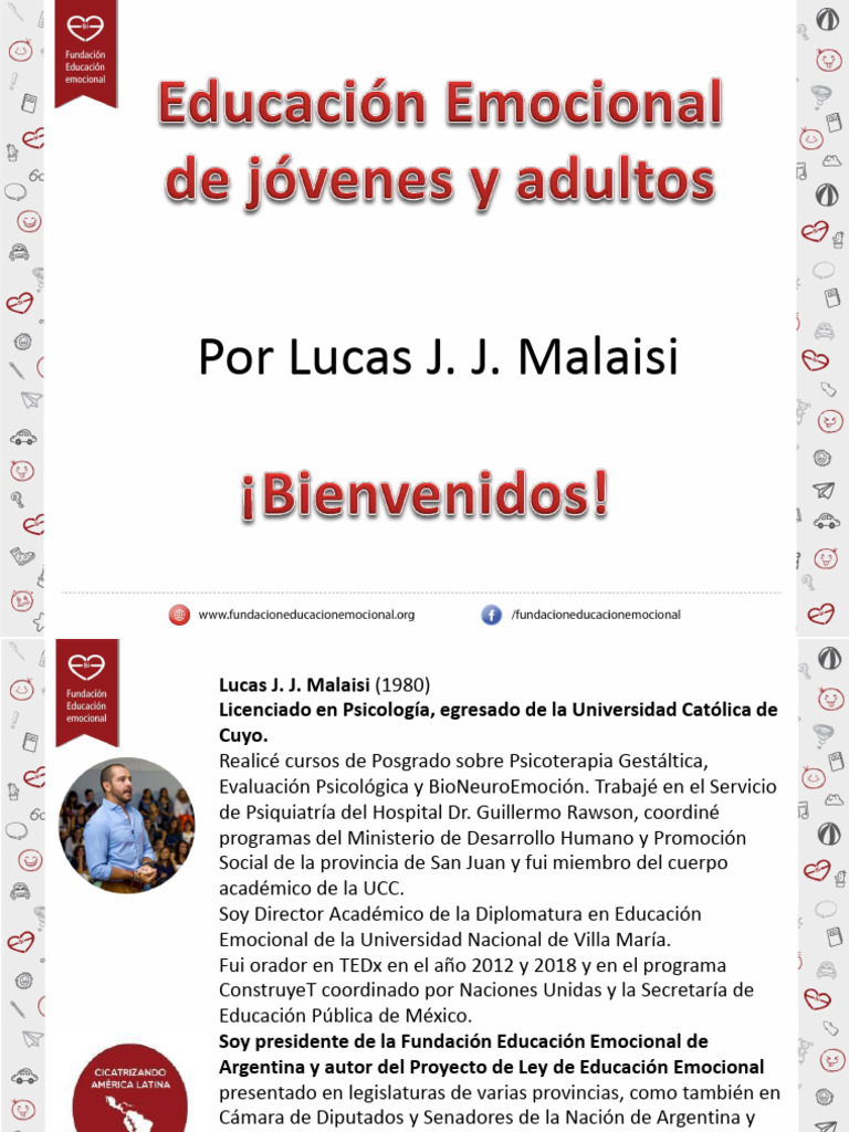Educacion Emocional De Jovenes Y Adultos Lucas Jj Malaisi Evlreconv Pdf