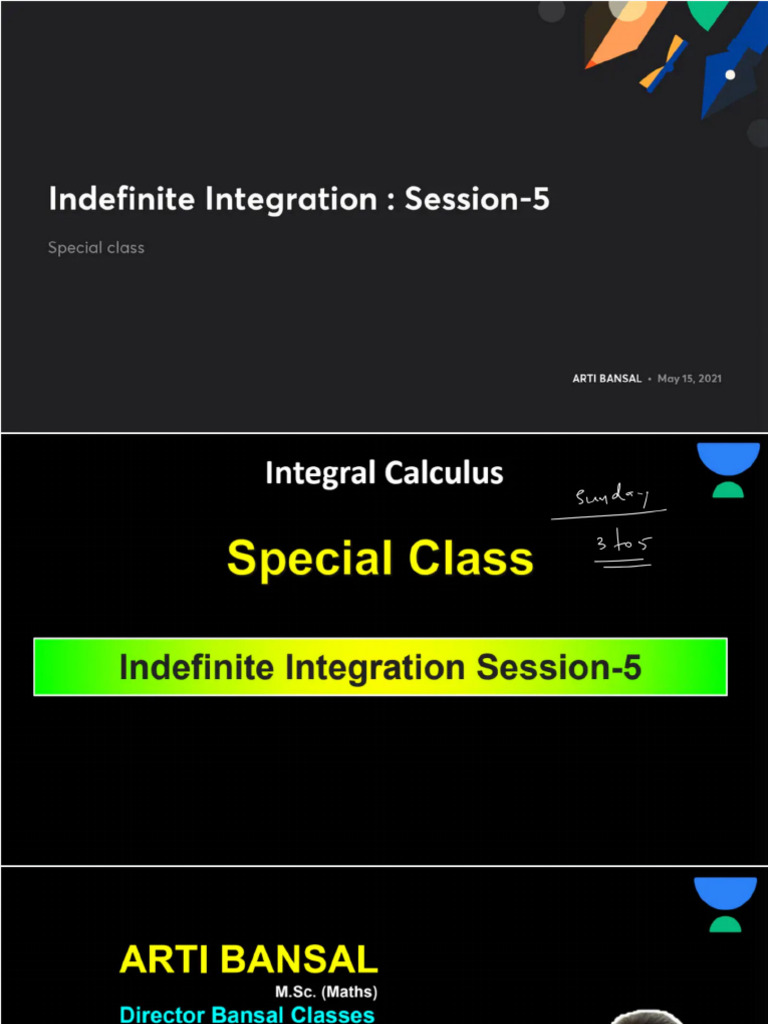 Indefinite Integration | PDF