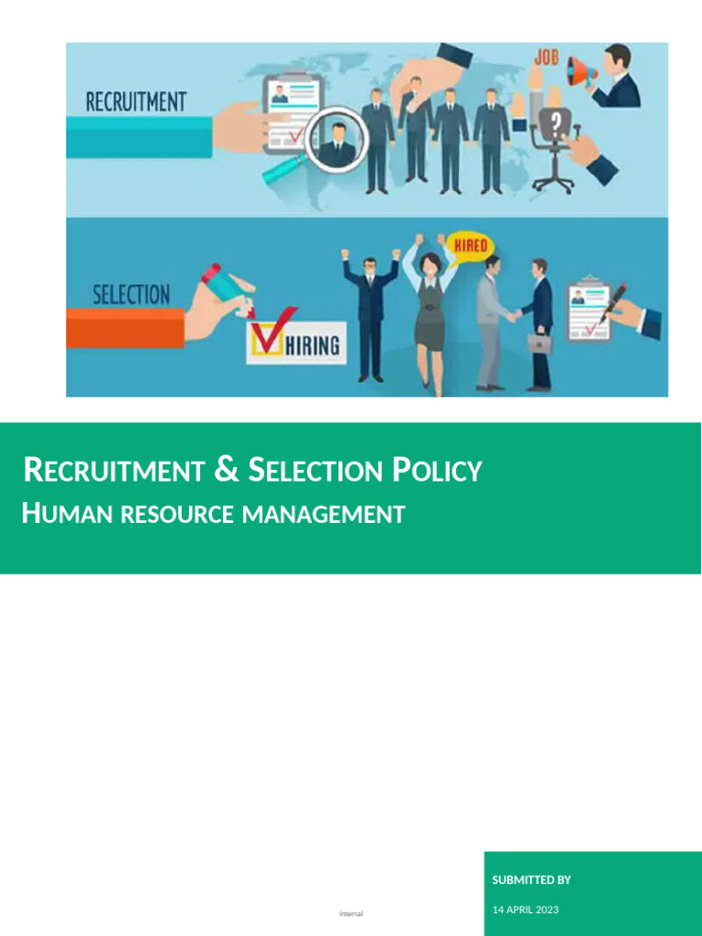 HRM Assignment-Recruitment & Selection Policy | PDF | Recruitment ...