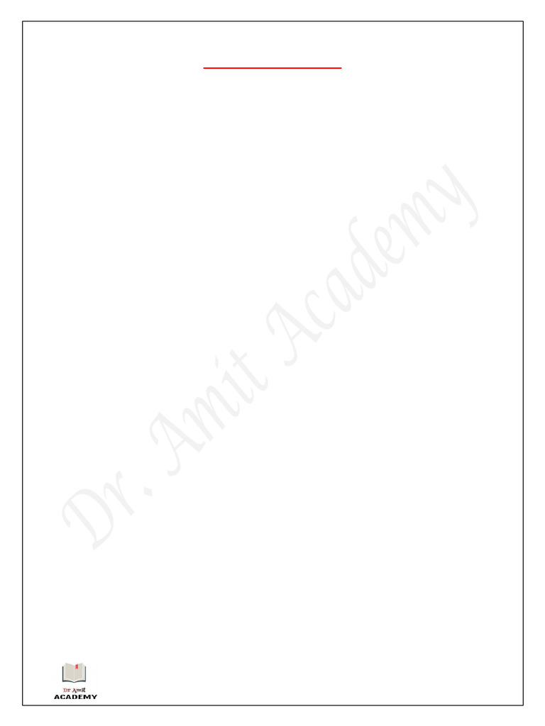 Mains 300 Batch Topic List 2024 DR Amit Academy | PDF