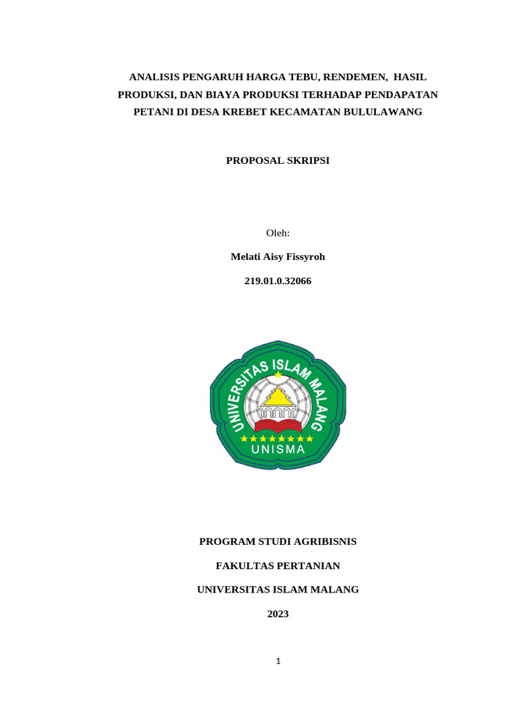 Proposal SKRIPSI | PDF