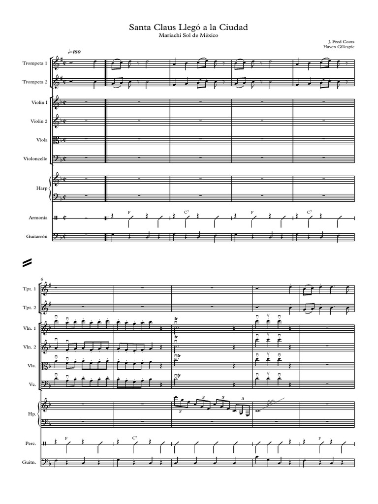 Santa Claus - Partitura y Partes | PDF
