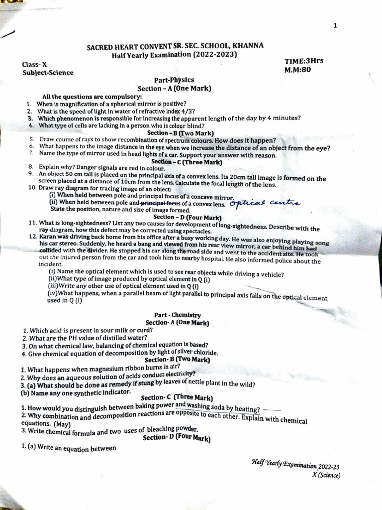 Science Class 10 | PDF