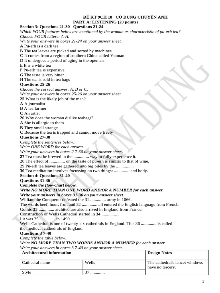 Đề 9ch 18 De | PDF