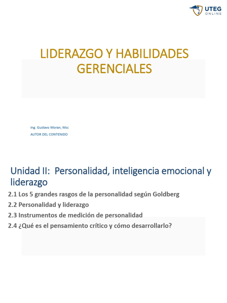 Gonba21c1 Liderazgo y Habilidades Gerenciales Unidad 2 C3 | PDF
