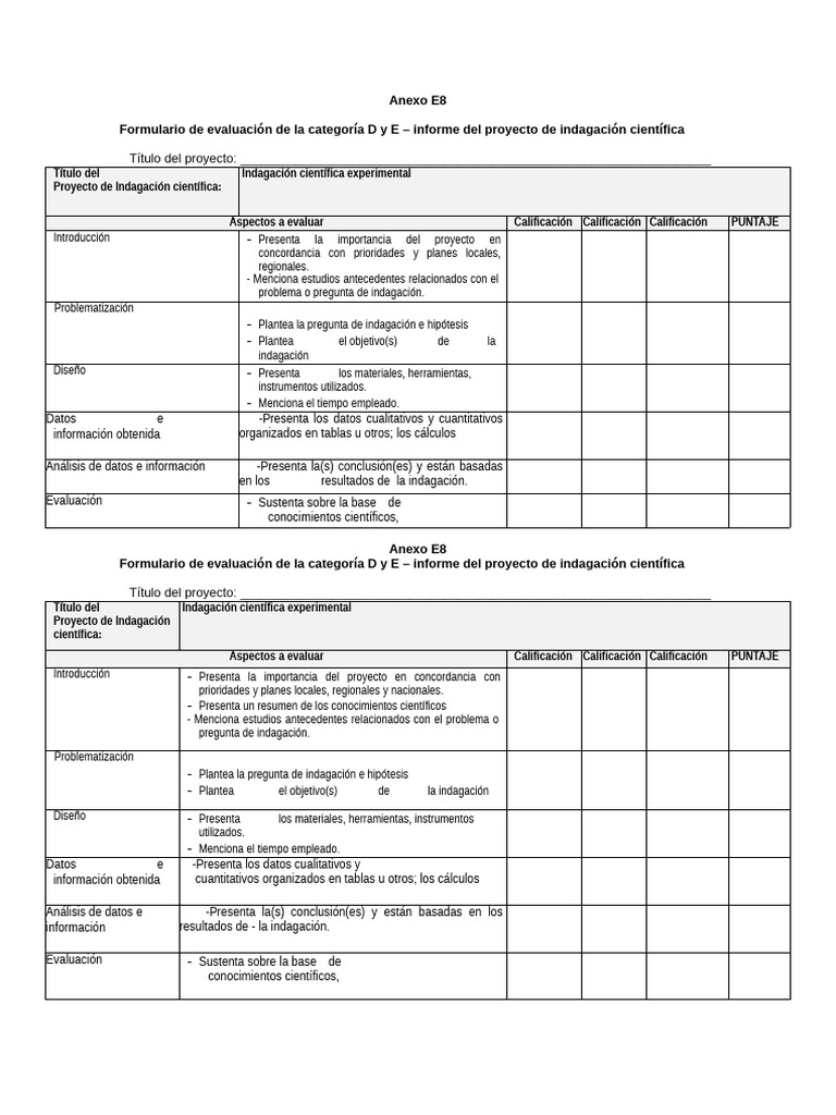 Ficha de Evaluacion Cyt | PDF