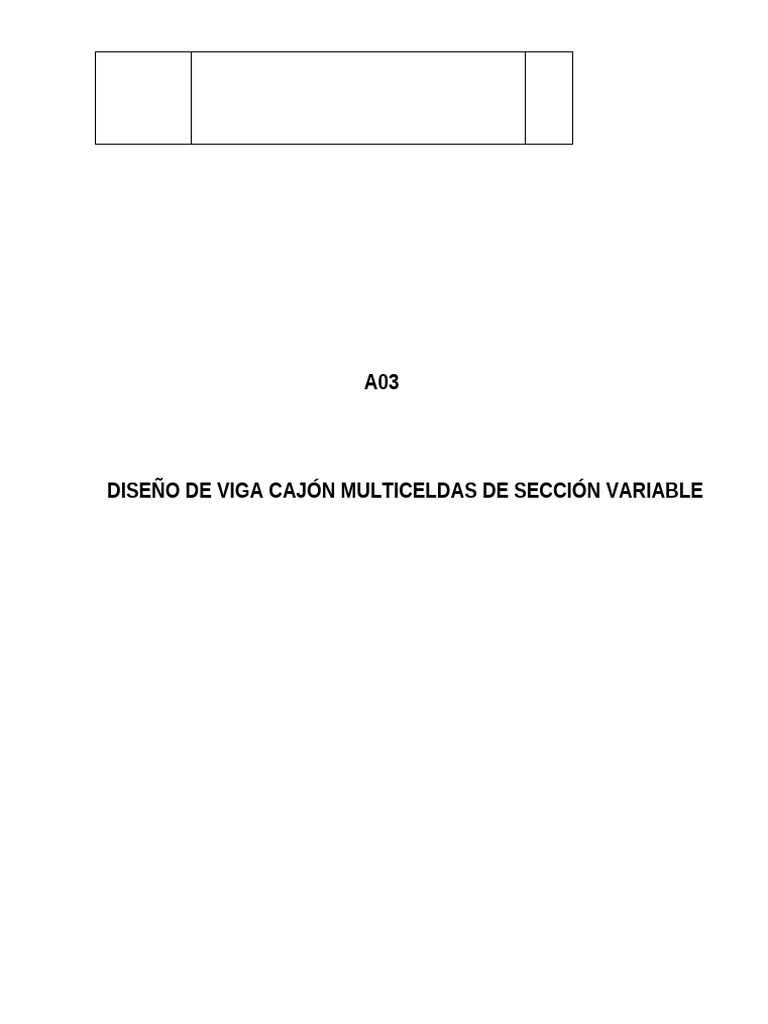 01 Viga Cajón Multiceldas | PDF