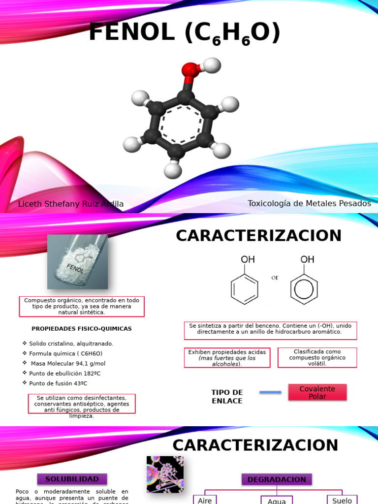 Fenol (C6h6o) | PDF