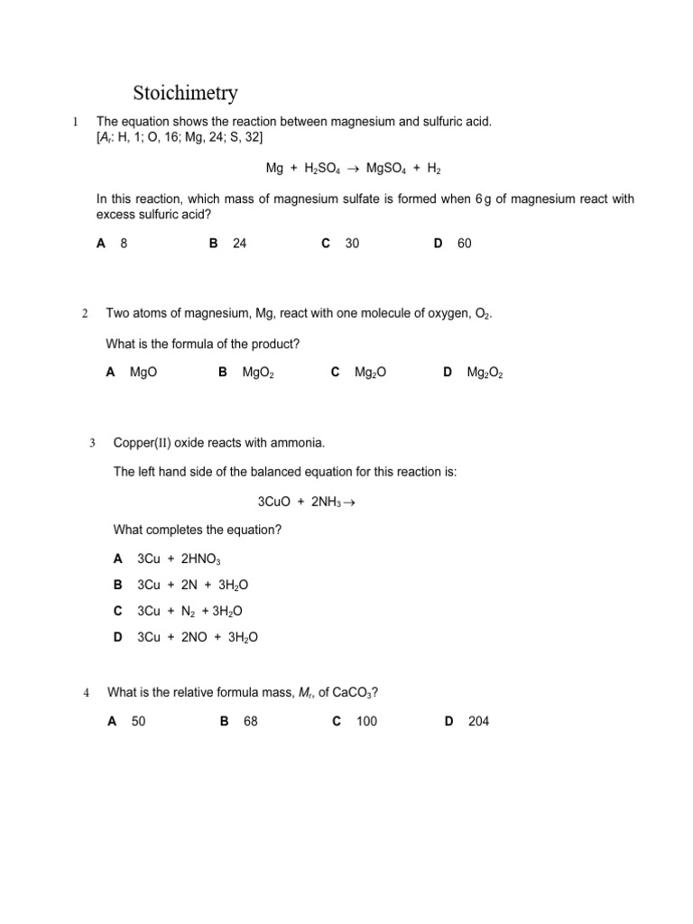 Stoichiometry of MgSO4 Electrolysis | PDF | Anode | Electrolyte