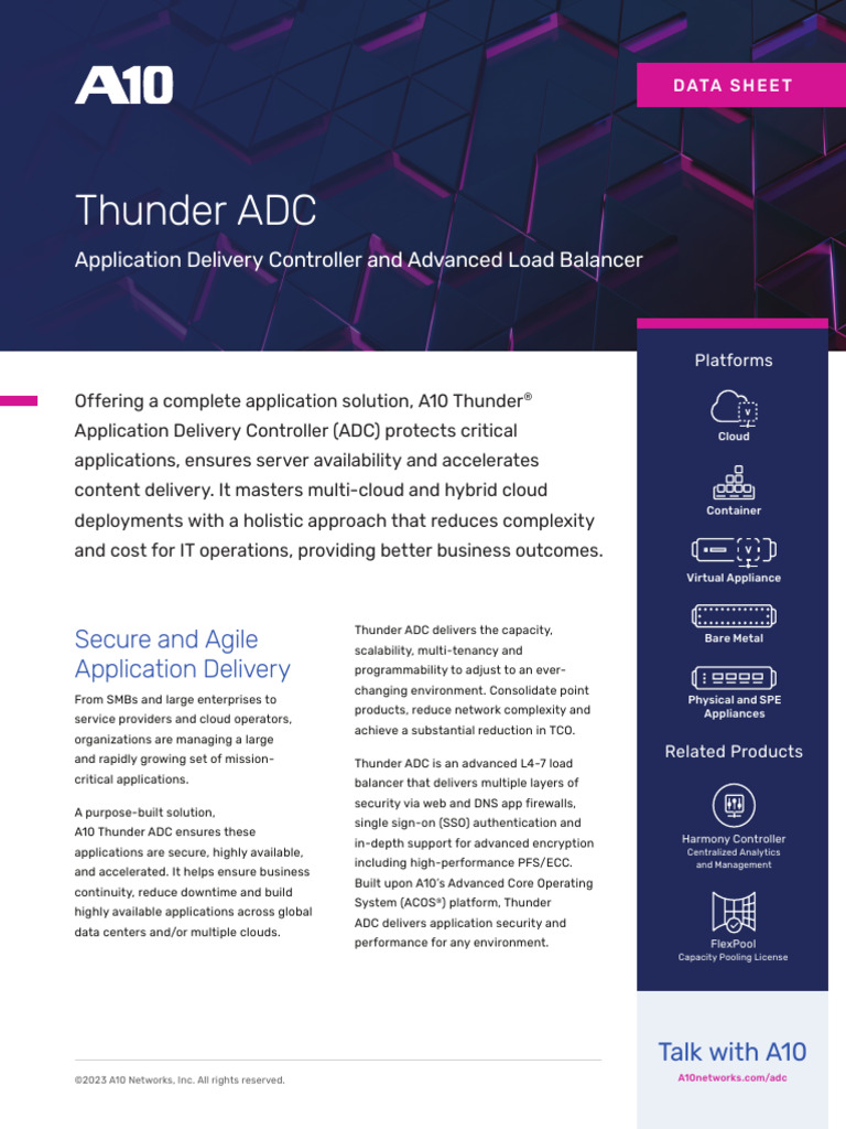 A10-DS-Thunder-ADC Datasheet | PDF
