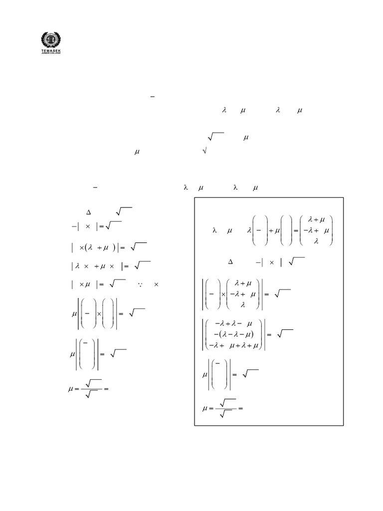 2022 Pre-MYA Revision 3 Vectors (Solutions) | PDF