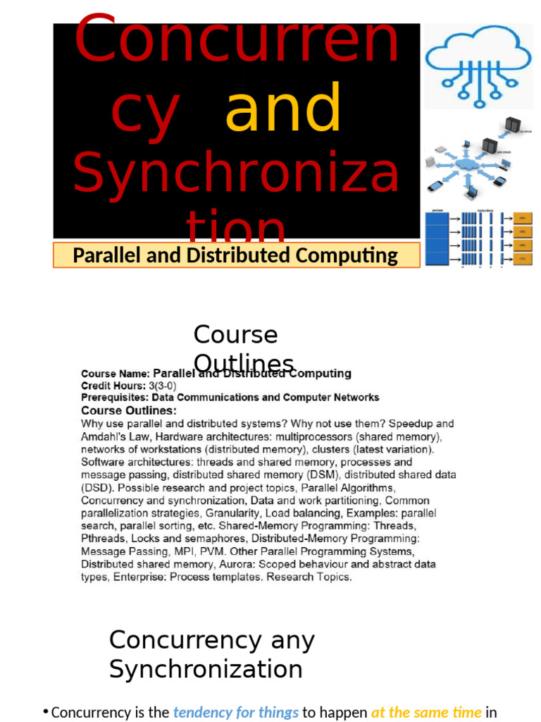 PDC 12 - Concurrency and Synchronization | PDF